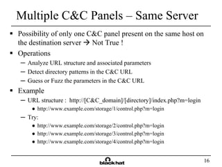 BlackHat 2014 Briefings - Exploiting Fundamental Weaknesses in Botnet C ...