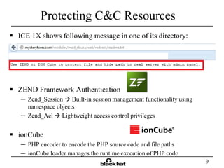 BlackHat 2014 Briefings - Exploiting Fundamental Weaknesses in Botnet C&C Panels ! | PPT