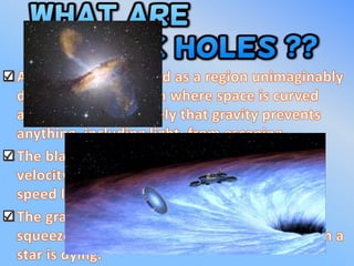 The definitive presentation on Black Holes (School Level) | PPT