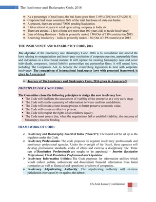Decoding THE INSOLVENCY AND BANKRUPTCY CODE, 2016 | PDF