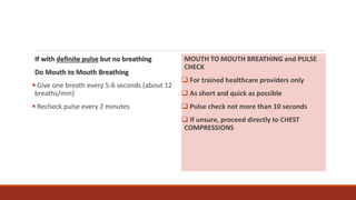 BLS CPR presentation | PPTX