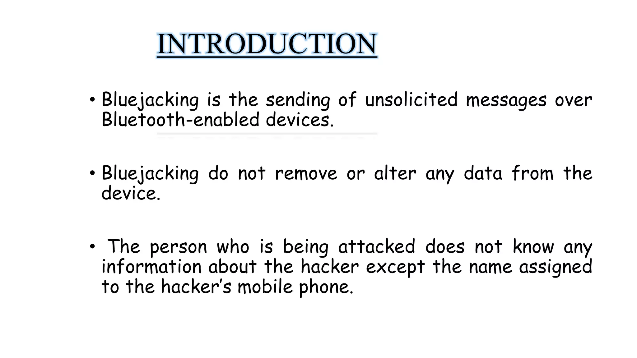 Final bluejacking | PPT