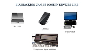 Final bluejacking | PPT