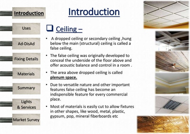 False ceiling | PPTX