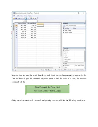 Hypothesis Testing Using Stata Docx
