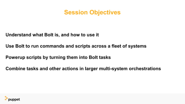 Getting Started with Puppet Bolt | PPT
