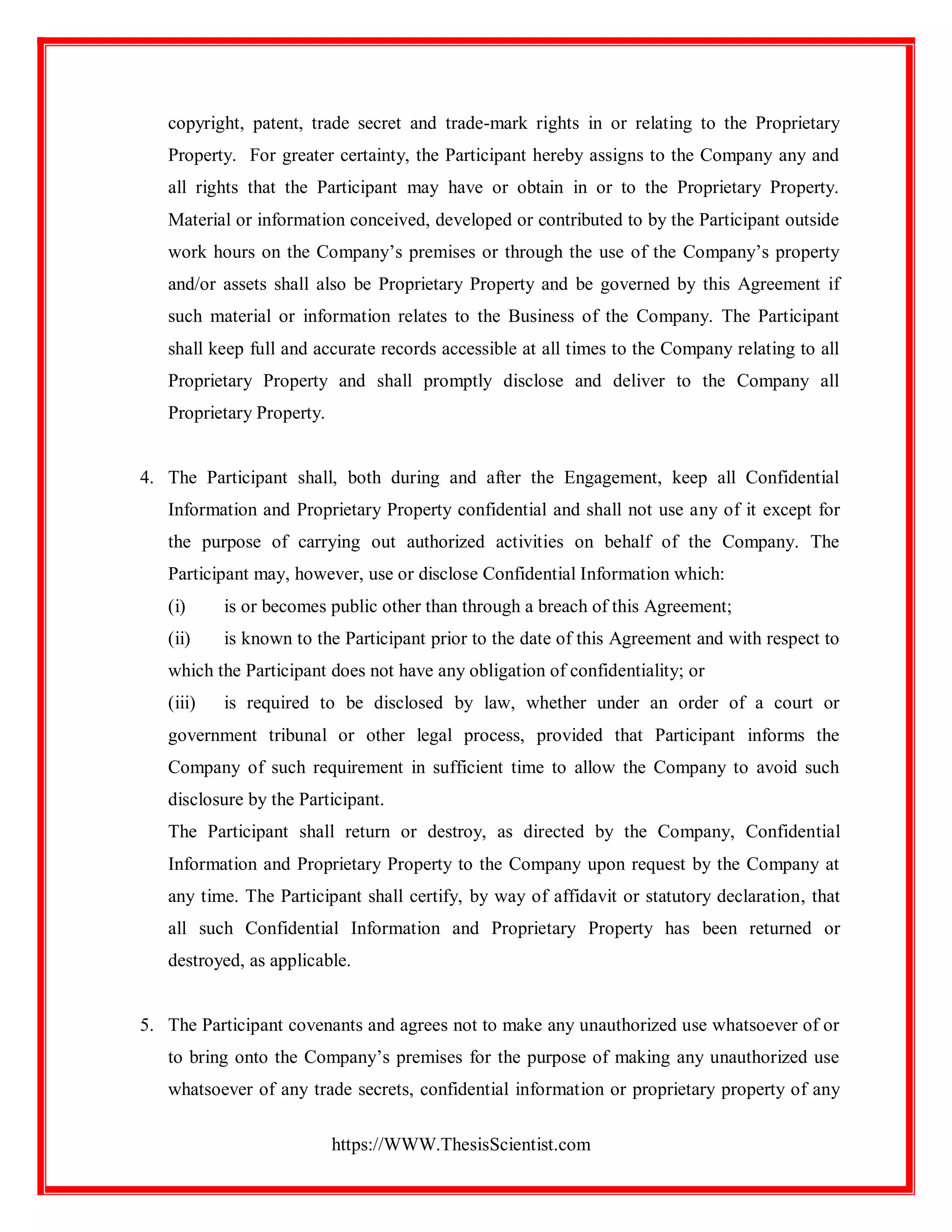 Sample company bond agreement | PDF