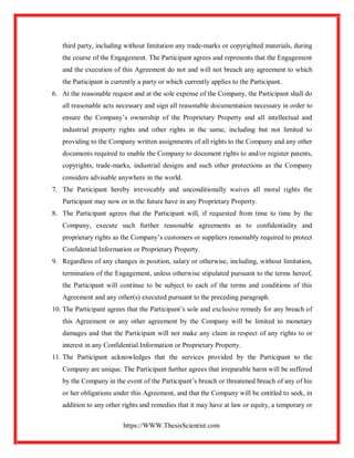 Sample company bond agreement | PDF