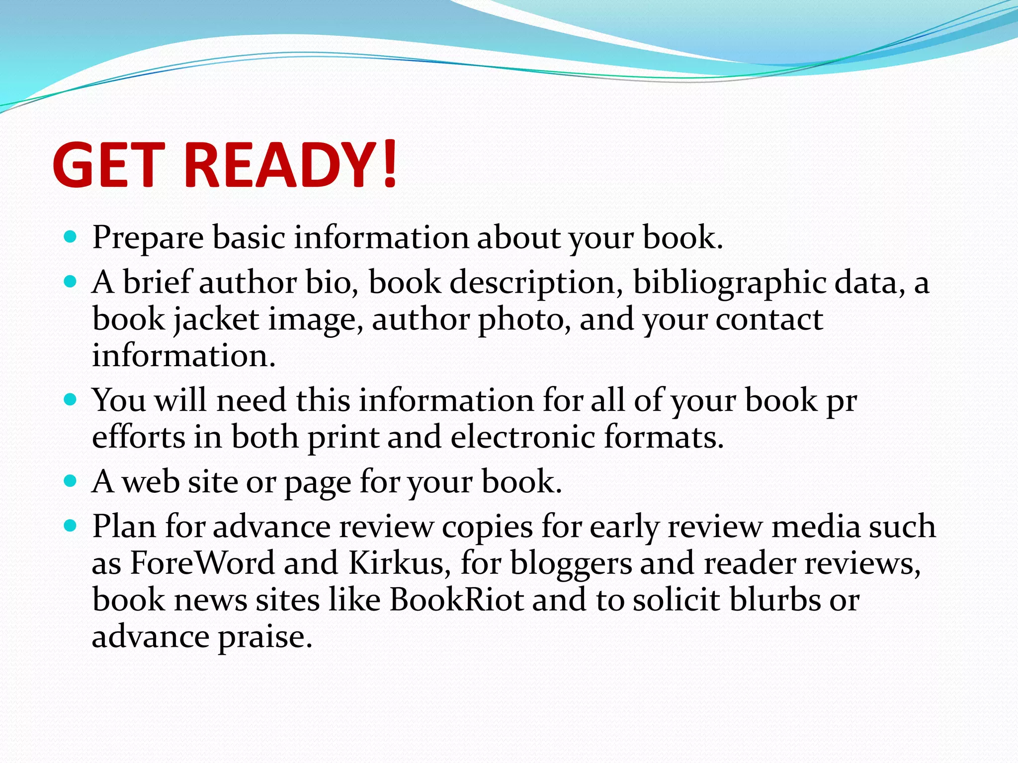 Book PR Presentation | PPT
