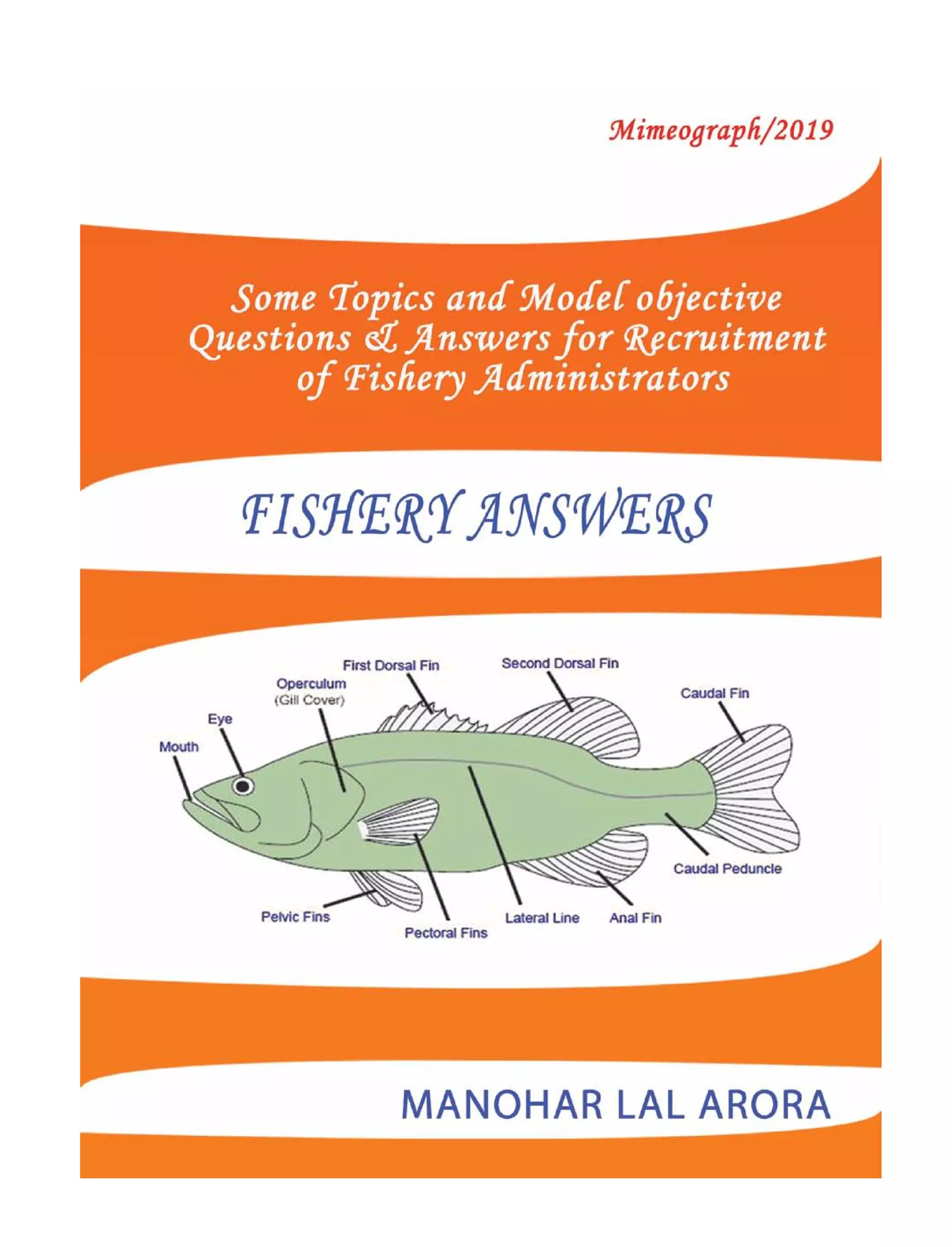RAJSTHAN PSC ( FISHERIES OBJECTIVE ) | PDF