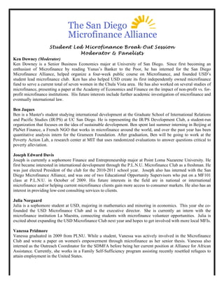 Student Led Microfinance Session | PDF | Government Support and Welfare ...