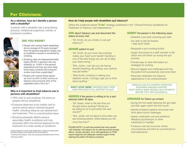 People with Disabilities Brochure | PPT