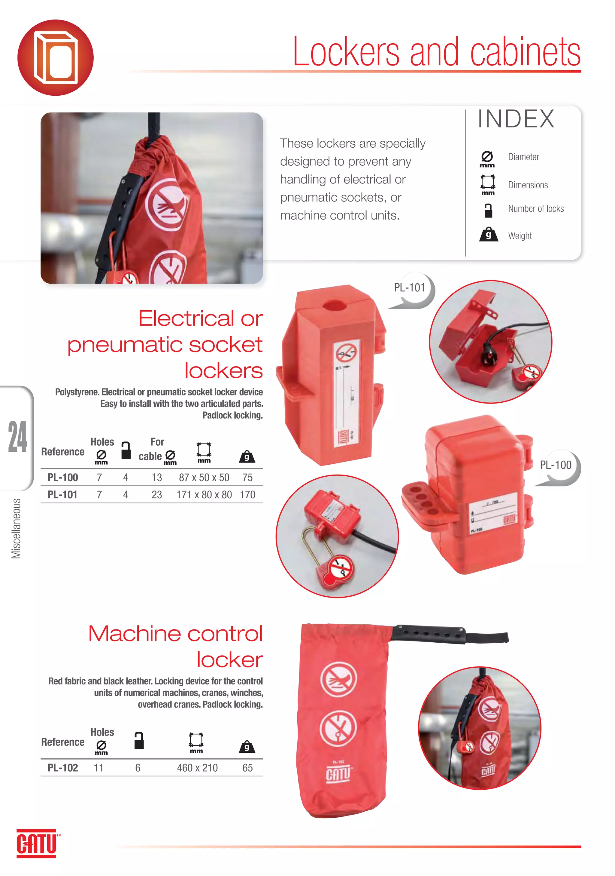 CATU Lockout Tagout - Locking Systems, Locking Padlocks, Fluid Locking ...