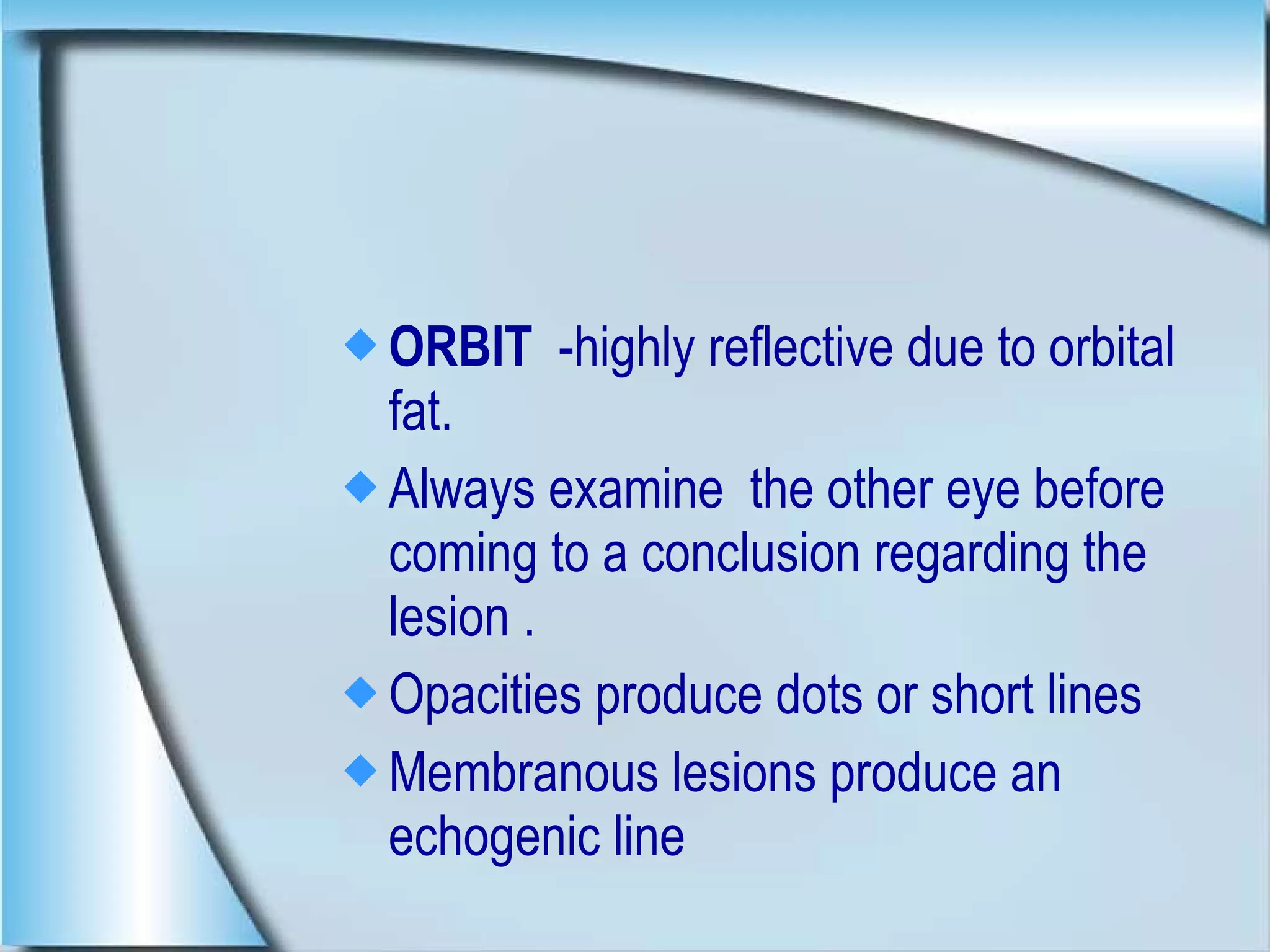 B SCAN | PPT | Eye and Vision Conditions | Diseases and Conditions