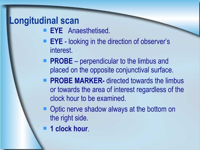 B SCAN | PPT | Eye and Vision Conditions | Diseases and Conditions