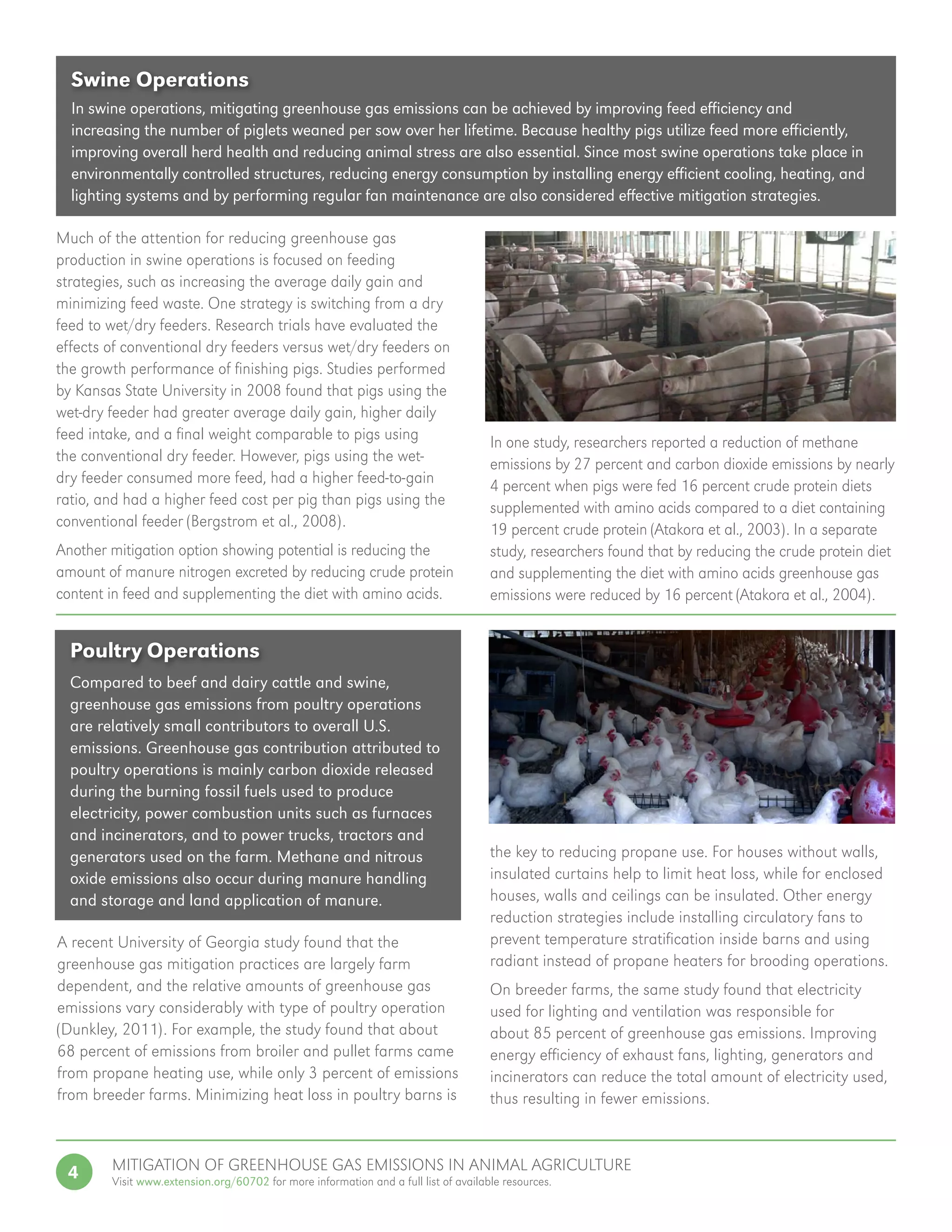 Mitigation of greenhouse gas emissions in animal agriculture | PDF