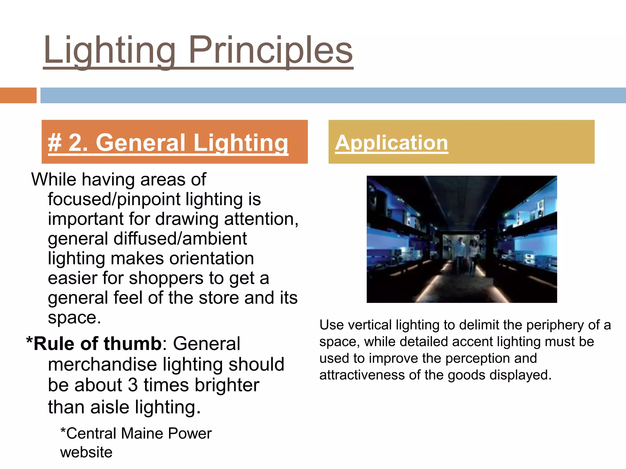 Retail Lighting Principles | PPTX