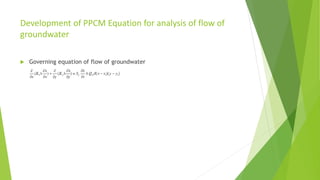 Meshless Point collocation Method For 1D and 2D Groundwater Flow Simulation | PPT