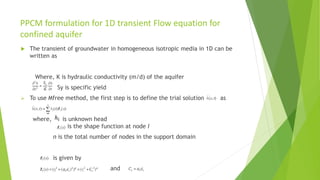 Meshless Point collocation Method For 1D and 2D Groundwater Flow Simulation | PPTX
