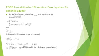 Meshless Point collocation Method For 1D and 2D Groundwater Flow Simulation | PPTX