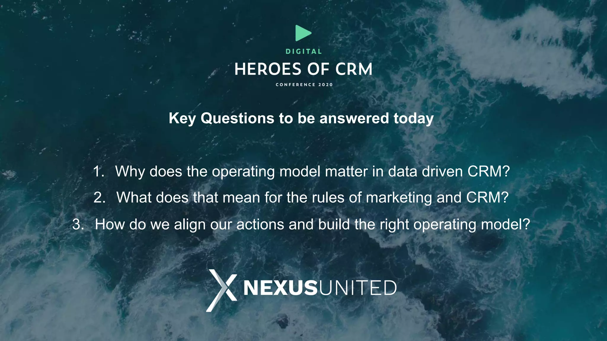 Nils Weber: Building a Successful Operating Model for Data Driven CRM | PPT
