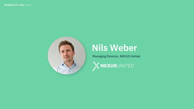 Nils Weber: Building a Successful Operating Model for Data Driven CRM | PPT