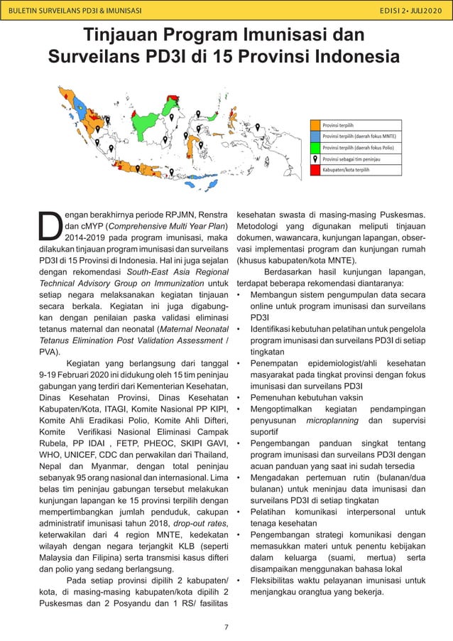 Buletin Surveilans PD3I & Imunisasi Edisi 2 Juli 2020 | PDF