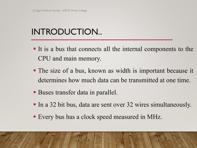 Introduction to Bus | Address, Data, Control Bus | PDF