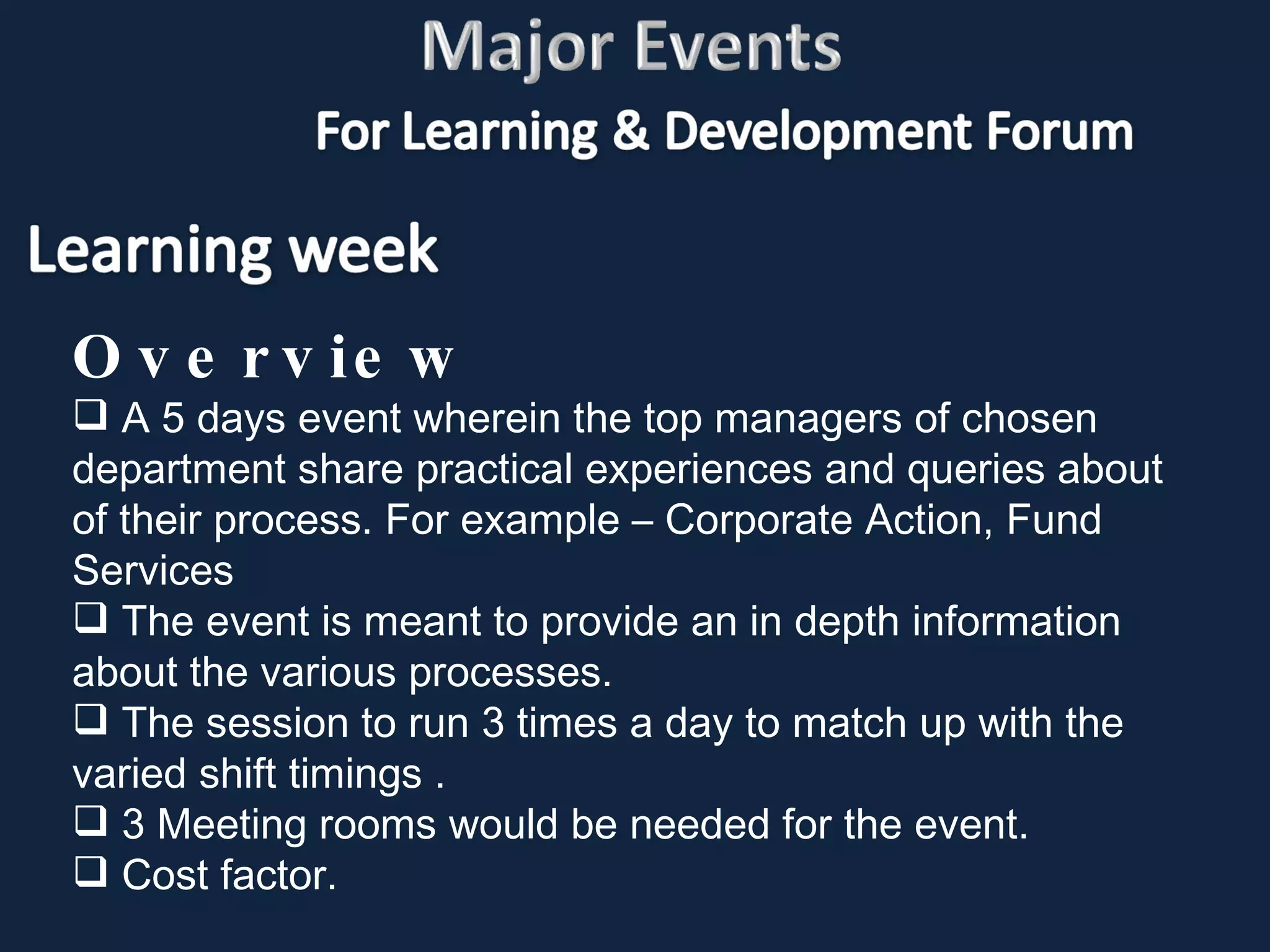 JP Morgan Chase Employee forum | PPT | Events