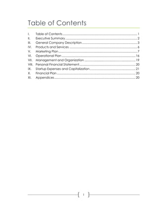 Full business plan for a small company | DOCX | Desserts and Baking ...