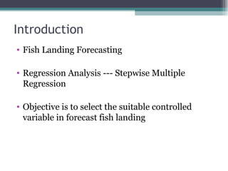 Statistics Case Study - Stepwise Multiple Regression | PPT
