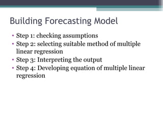 Statistics Case Study - Stepwise Multiple Regression | PPT