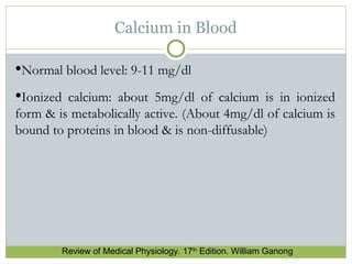 Final Calcium metabolism and prosthodontics | PPT