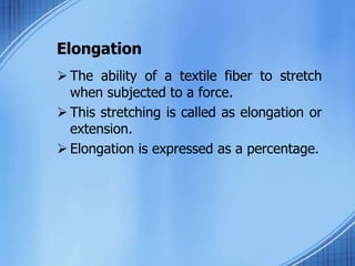 Textile Fiber and its Properties | PPTX