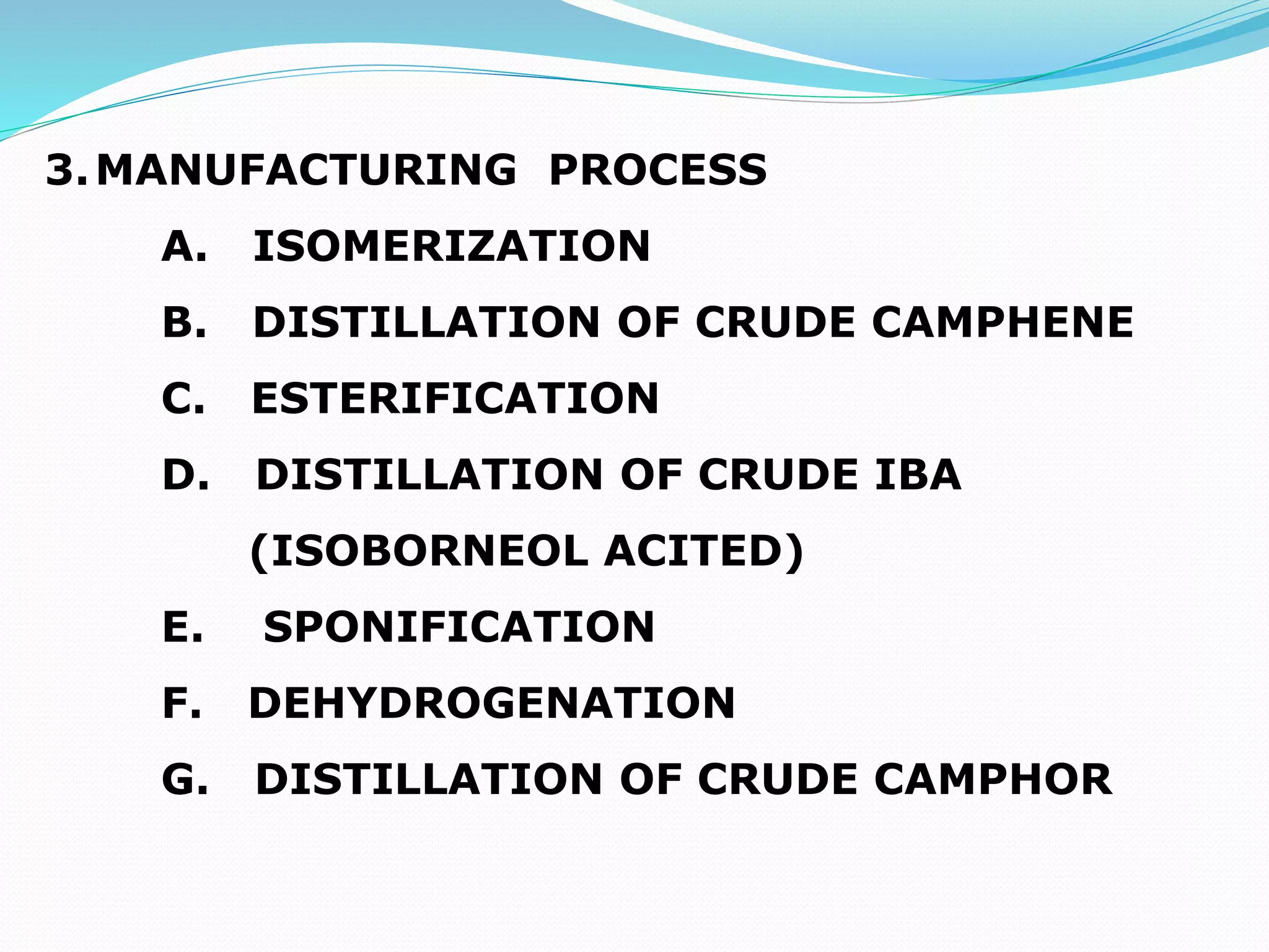 camphor and allied product presentation (ppt) | PPTX