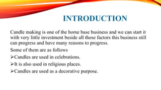 How to start Candle business Plan & Strategy | PPTX