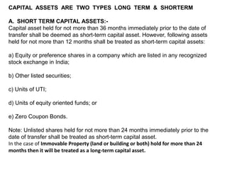 Final capital gain | PPT