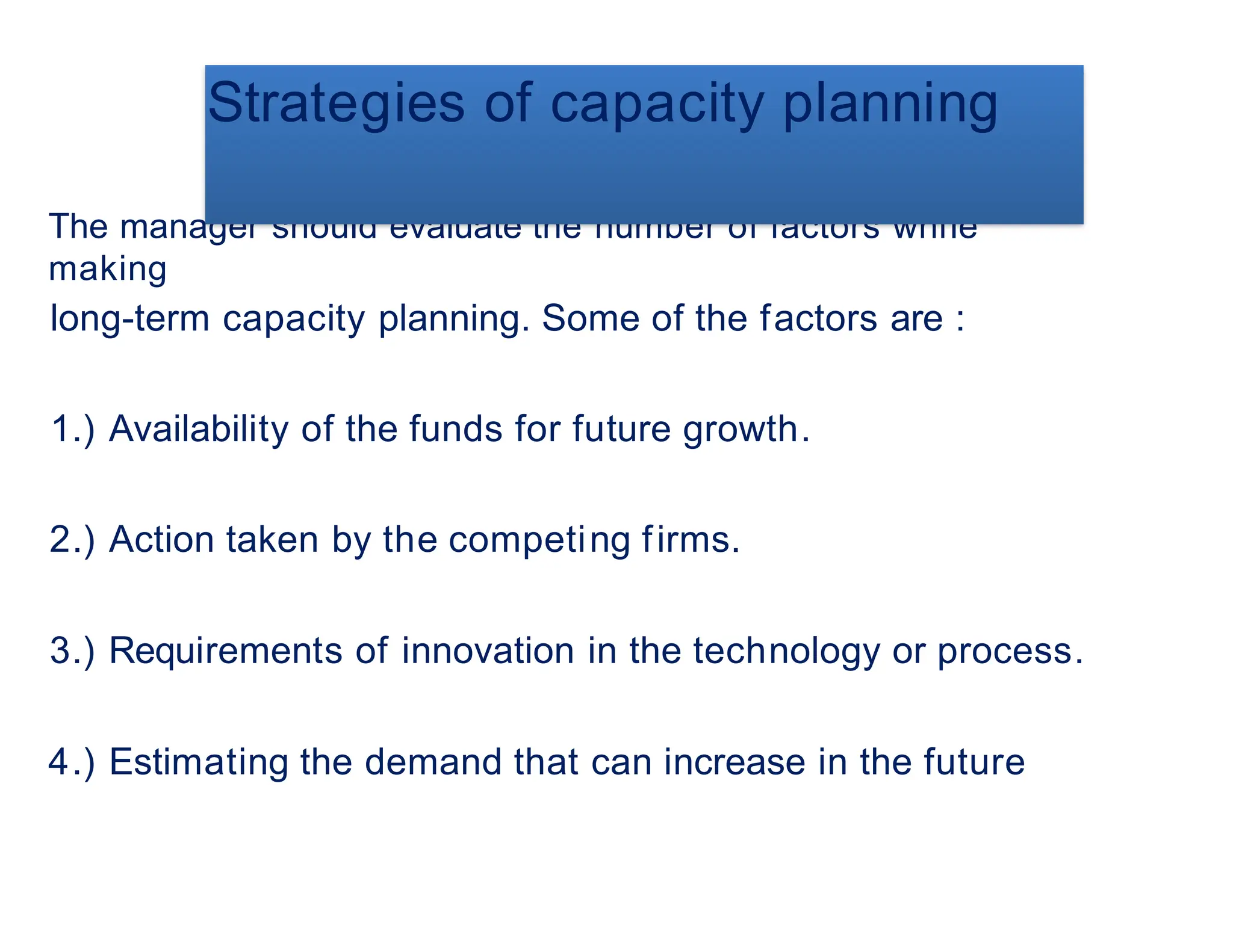 Final Cap planning - for Manufacturing Industry | PPT