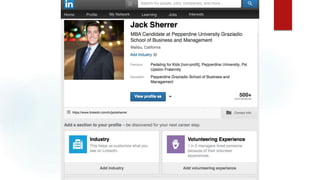 Career Seminar Capstone Portfolio | About Jack Sherrer | PPTX