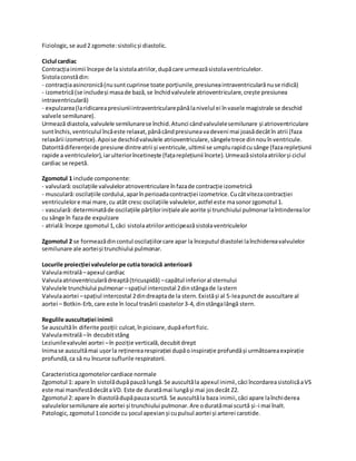 Terapie: Sistemul cardiovascular | DOCX