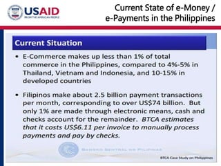 A Roadmap for Mass Adoption of e-Payments in the Philippines | PPTX