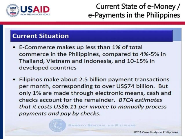 A Roadmap for Mass Adoption of e-Payments in the Philippines | PPTX | Business Banking & Finance ...