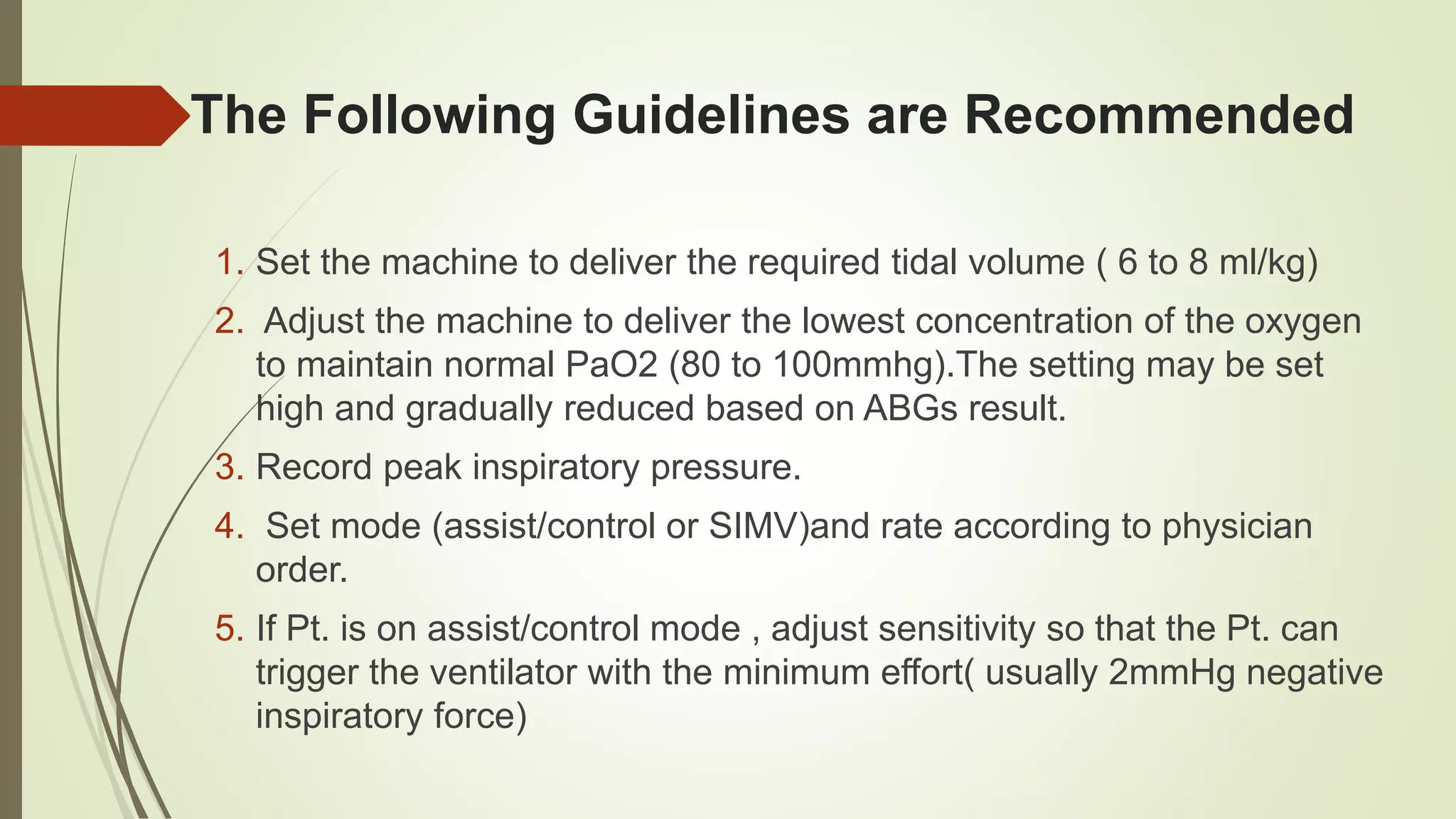 care of child on ventilator | PPTX