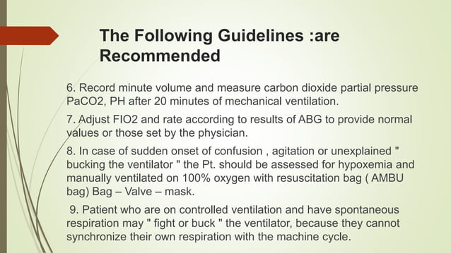 care of child on ventilator | PPTX | Lung and Respiratory Health ...