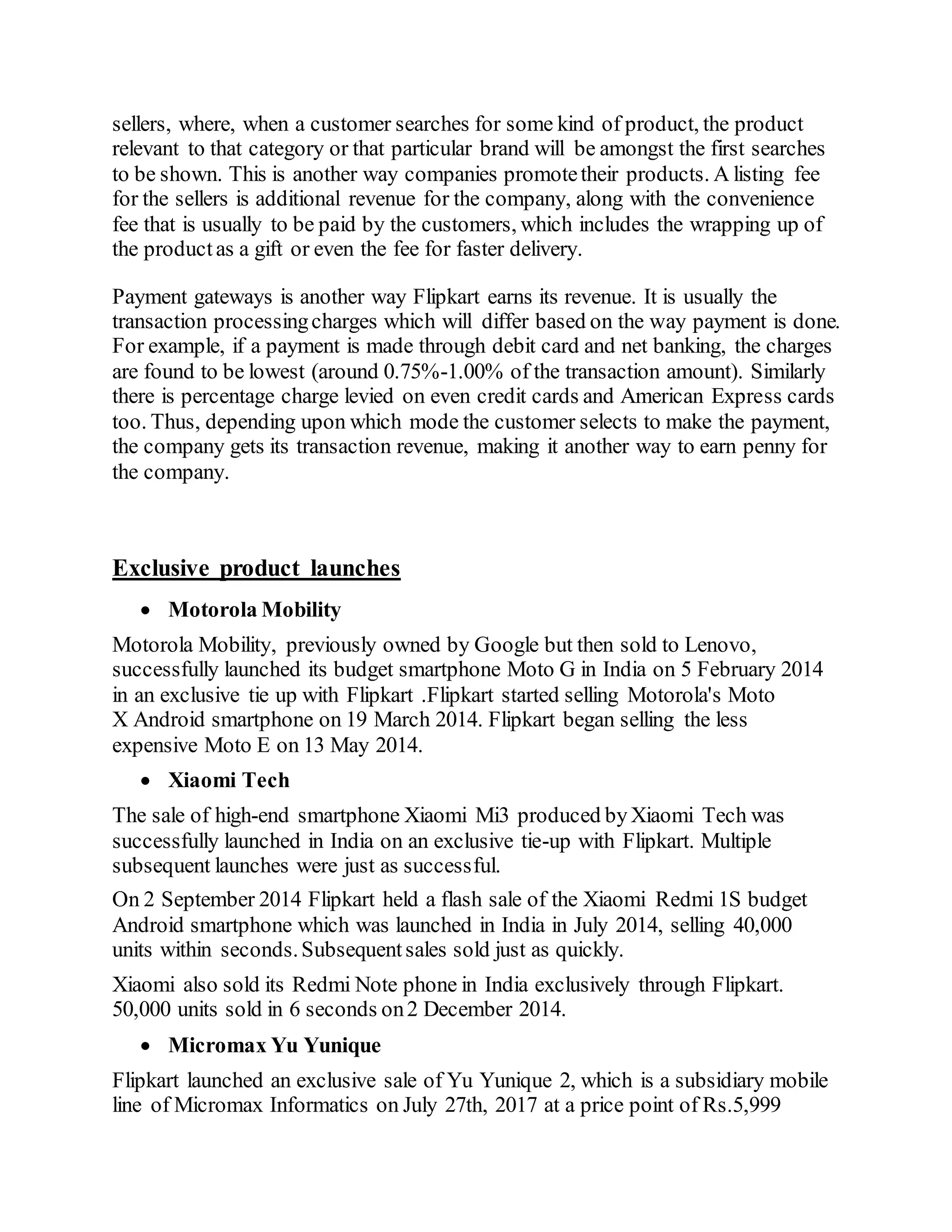 Case-Study Flipkart | DOCX