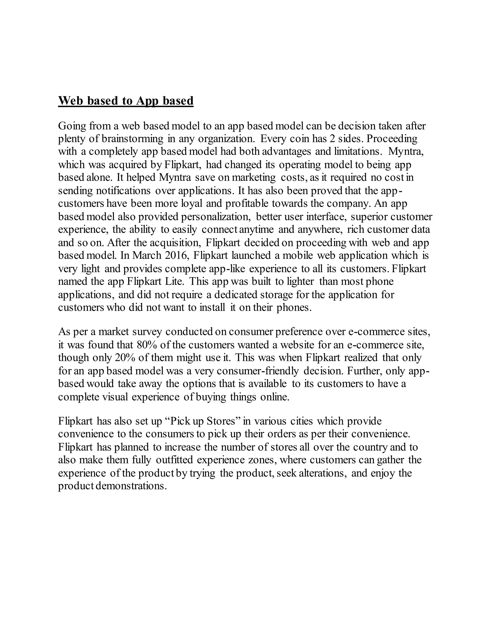 Case-Study Flipkart | DOCX