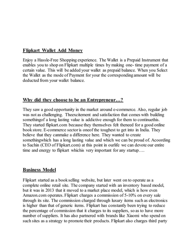 Case-Study Flipkart | DOCX | Web Development | Internet
