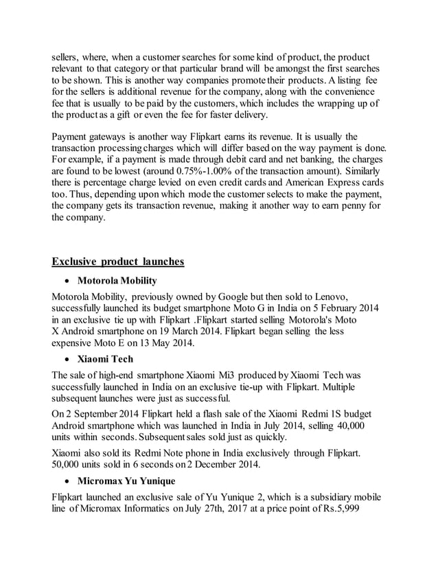 Case-Study Flipkart | DOCX | Web Development | Internet