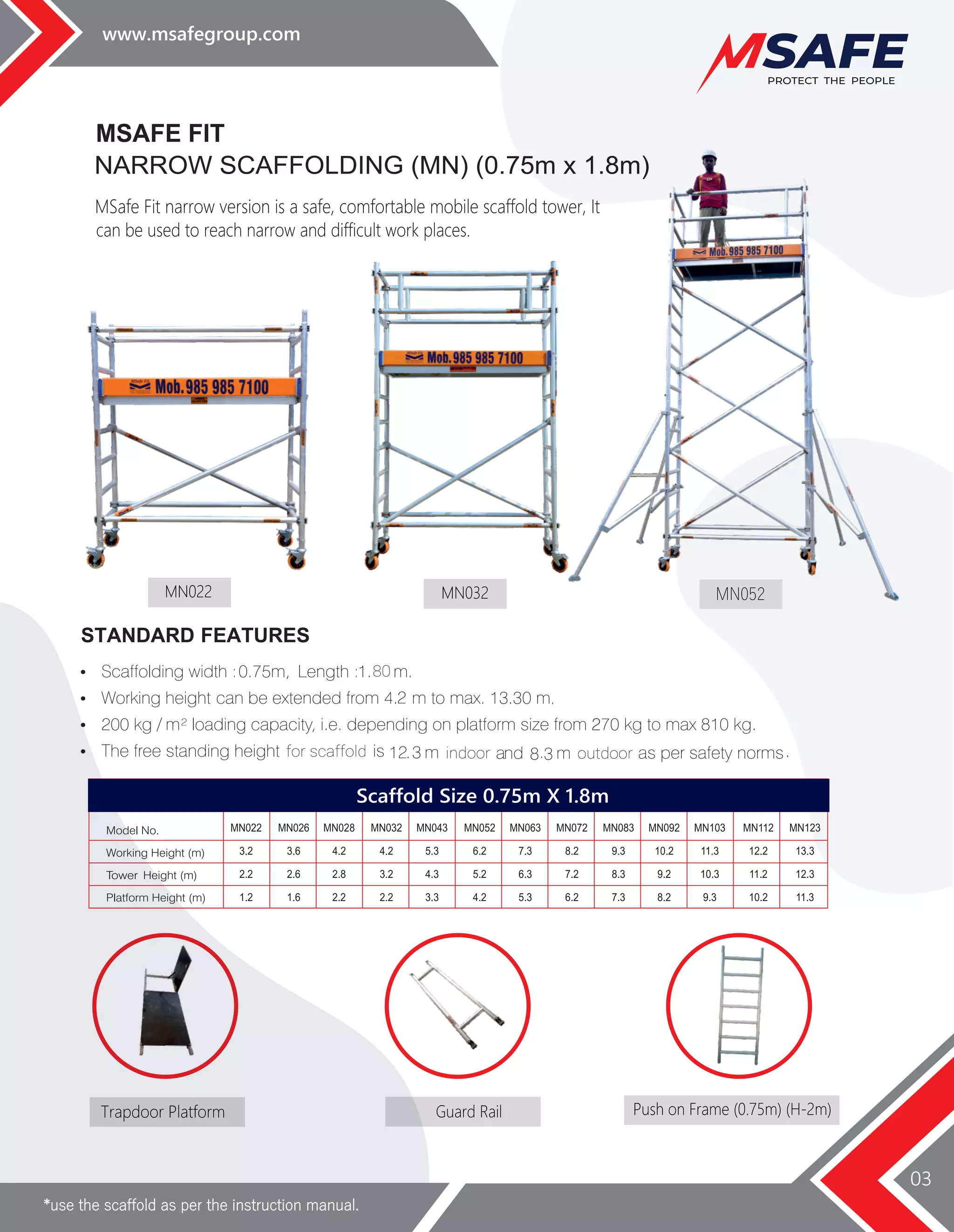 Aluminium Scaffolding manufacturer and supplier Catalogue | PDF
