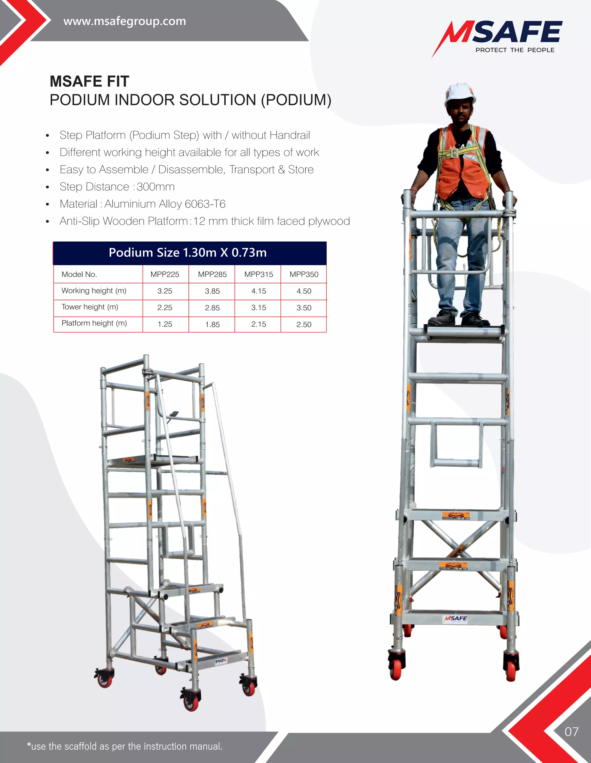 Aluminium Scaffolding manufacturer and supplier Catalogue | PDF